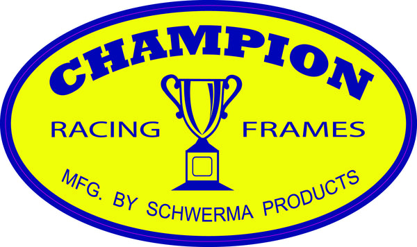 Champion Frames Metal garage Sign – The Motorsports Store